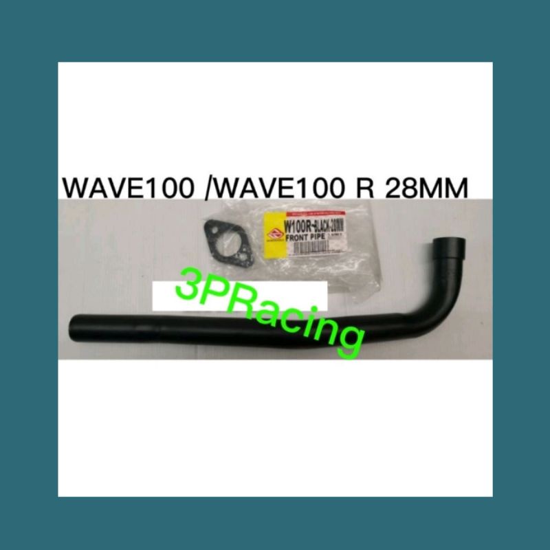 WAVE 100 /WAVE100 R FRONT PIPE RACING MANIFOLD RACING 28MM | Shopee ...