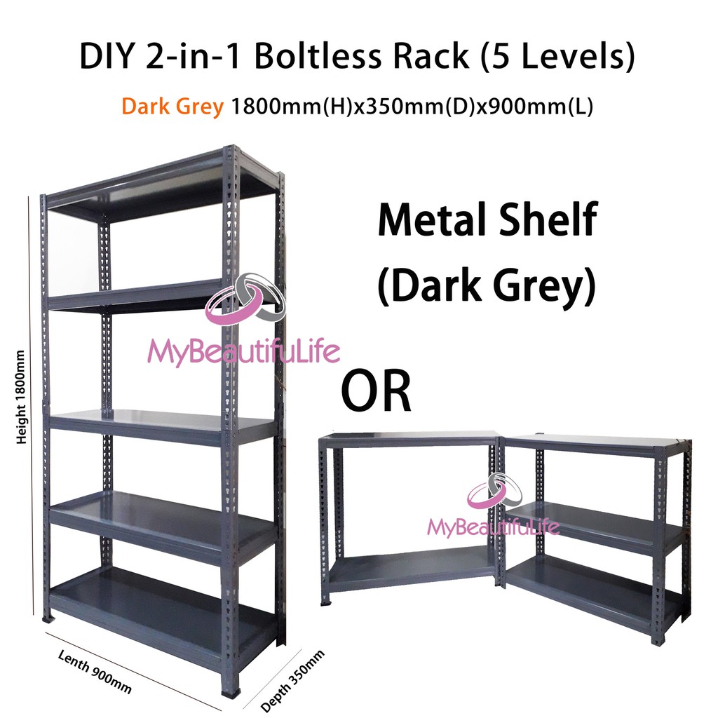 Boltless Rack Rak Besi Metal Rack Steel Rack Rak Dapur Special | Shopee ...