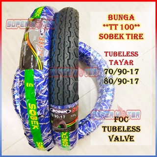 TAYAR MOTOR 70/90-17 & 80/90-17 TUBELESS TYRE BUNGA TT / BUNGA 100 ...