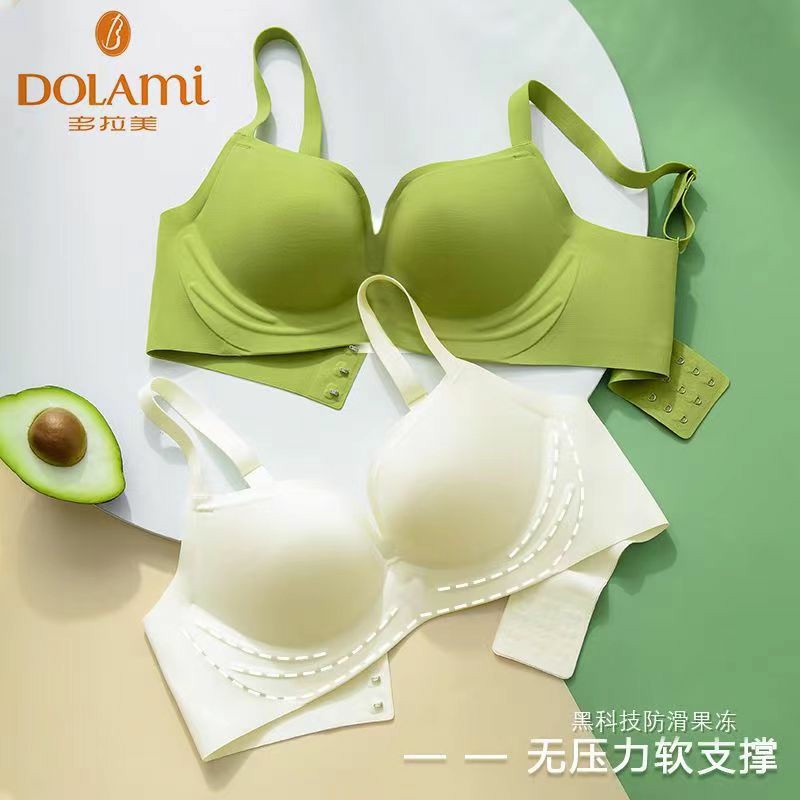 Bra women bra bralette Seamless Bras No Steel Rings Small Breasts push ...