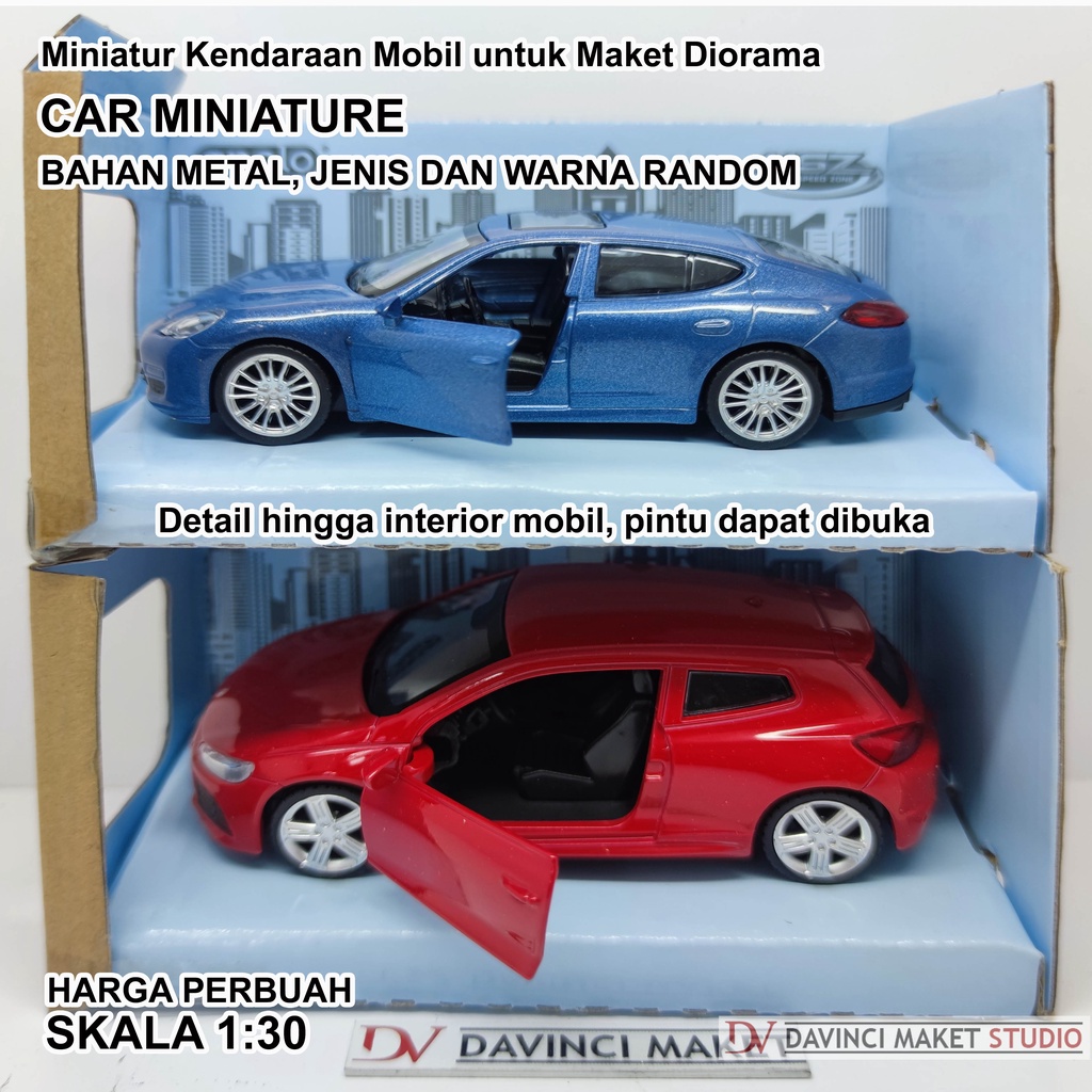 (1:30) Miniature Metal Car Vehicle Diorama Mockup - Metal Car Vehicle 1 ...