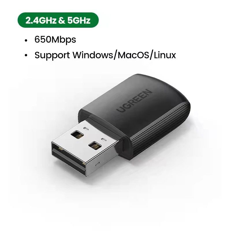 Ugreen Wifi Wireless Adapter 1300mbps 5ghz And 2 4ghz Dual Band 650mbps