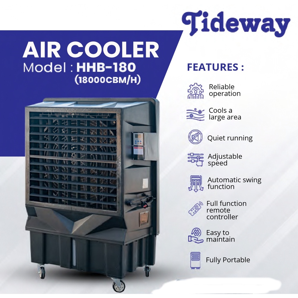 Tideway Evaporative Air Cooler HHB-180 Big Wind Big Tank Event Air ...