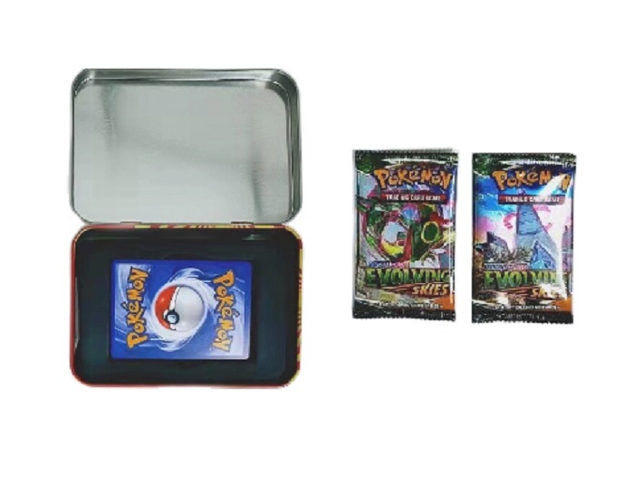 Pokemon Card Metal Box 15cm Brilliant Stars Scarlet & Violet Cards Toy ...