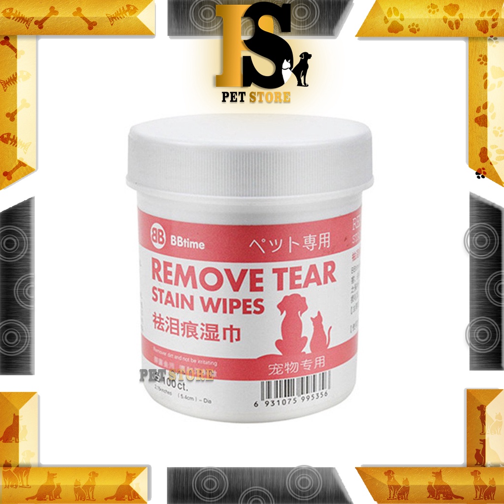 BB Time Remove Tear Stain Wipes Pet Wet Wipes Dogs Cats Eye Grooming ...