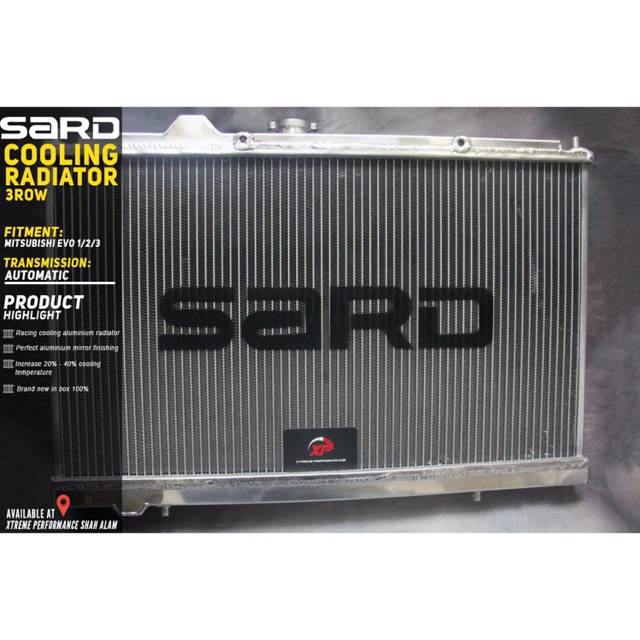 ORIGINAL READY STOCK SARD RACING COOLING RADIATOR FOR MITSUBISHI EVO 1 ...