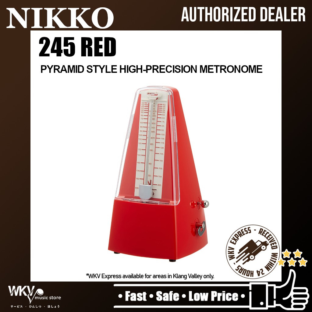 100 % original from Japan Nikko Metronome Made in Japan Red / 226 ...