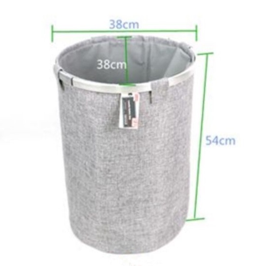 Laundry Basket With Aluminium Circle - Round | Shopee Malaysia
