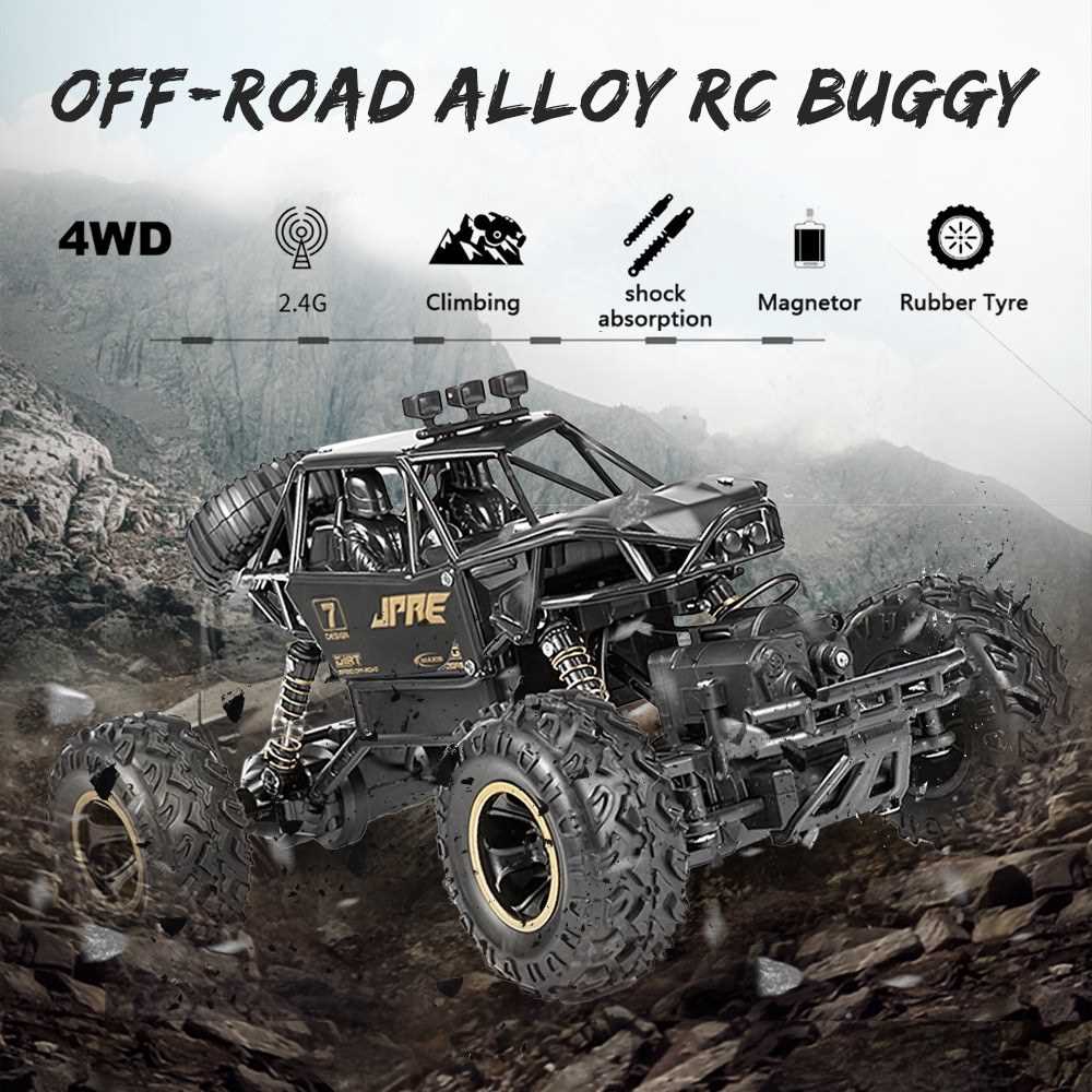 1/16 Off-road Buggy Alloy RC Car 2.4GHz 4WD 15km/h High Speed Climbling ...