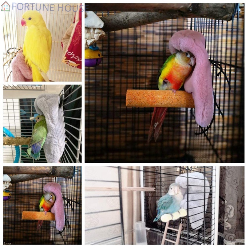 Fleece Bird Blanket，Parrot Cage Snuggle Hut Cuddle Nest Hanging Toy ...