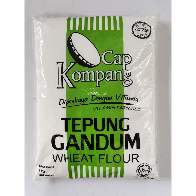 Tepung Gandum Cap Kompang 1Kg/ Wheat Flour Cap Kompang 1kg | Shopee ...