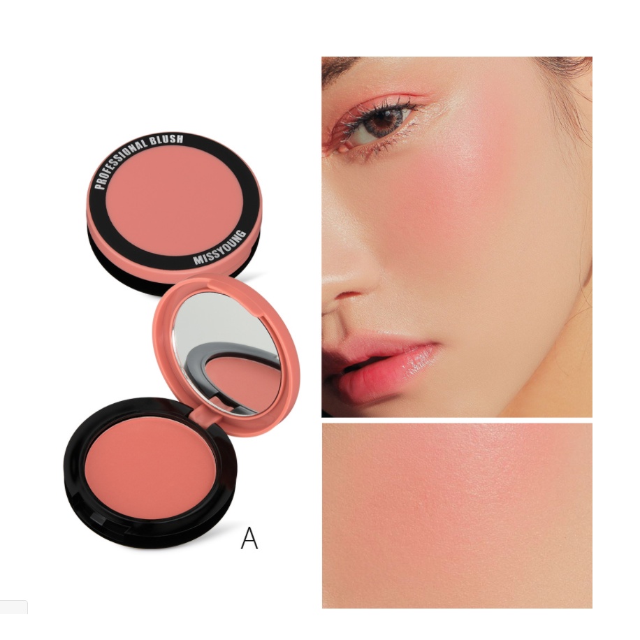Face Blusher Palette Cheek Blush Brighten Skin Color Beauty Matte ...