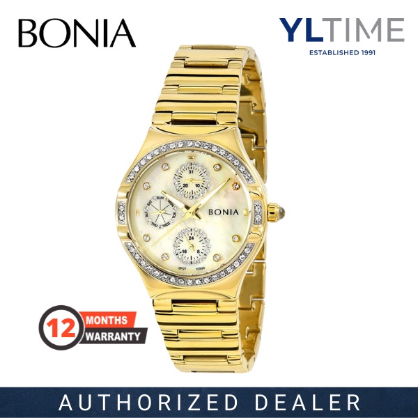 Bonia Lady BNB10590-2227S Chronograph Quartz Watch (100% Original & New ...