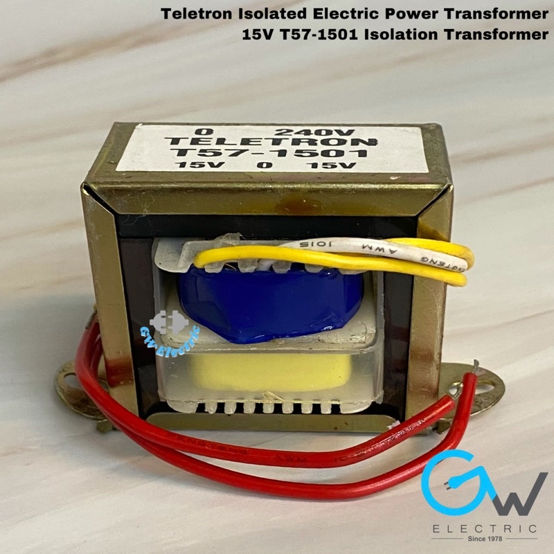 15V 1A T57-1501 /T57-1502HM Teletron Power Transformer Input 240V, Output 15V | Shopee Malaysia
