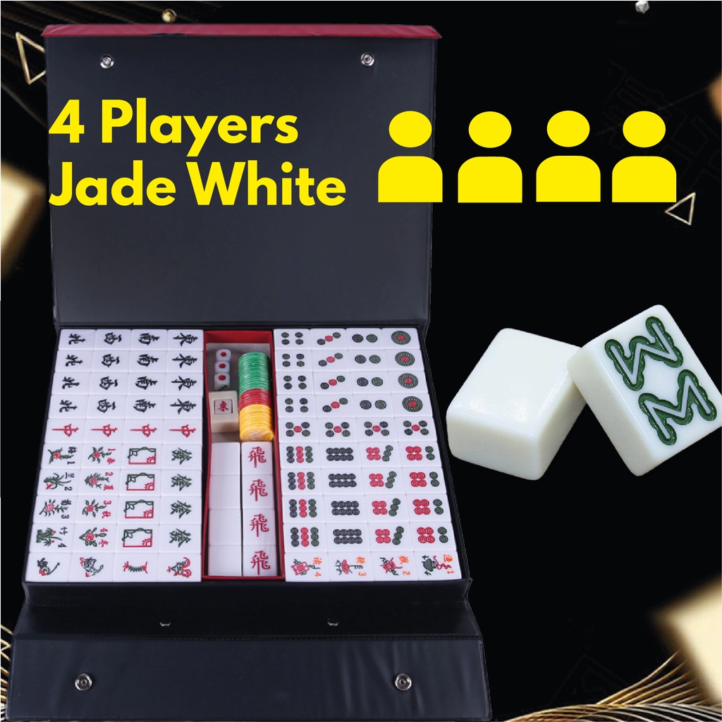 Ready Stock Mahjong set 麻將 4人 3人 4 players (168 tiles) 3 players (88 ...