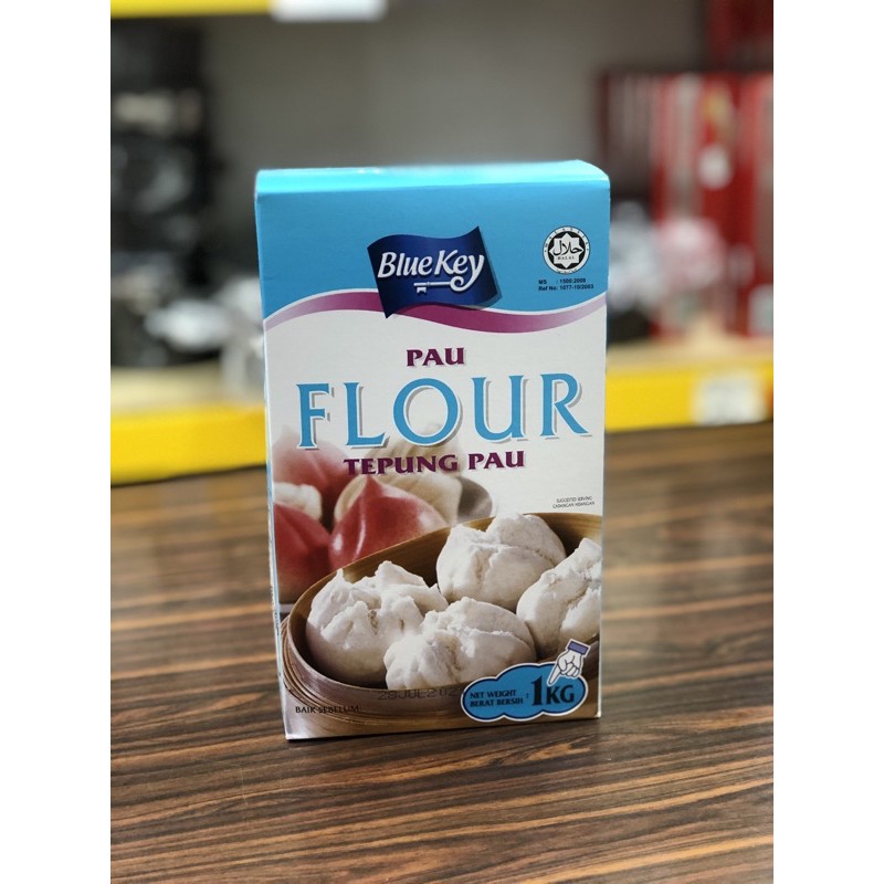 (BUY 1 FREE 1) Bluekey Pau Flour 1kg + Free 2 Sachets of Yeast/ Tepung ...