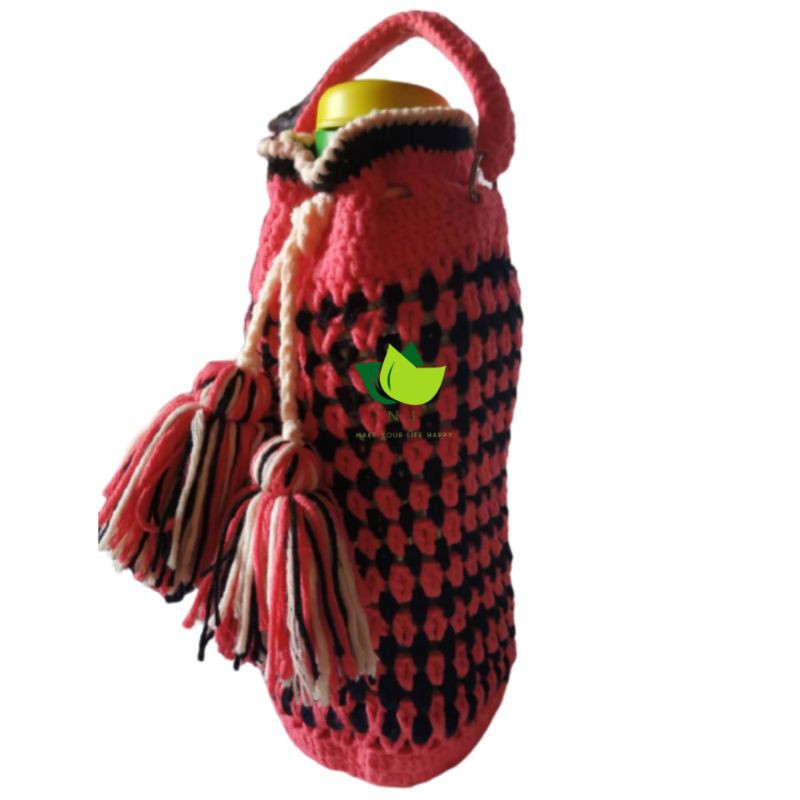 Sarung Botol Air Kait /cover tupperware crochet / Cover Crochet/ boleh ...