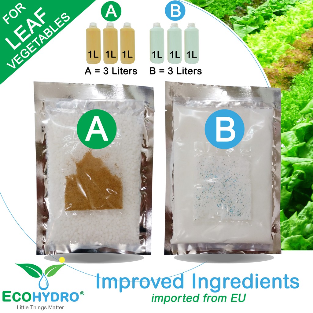 600g 6L LEAFY Fertilizer AB Hydroponic Nutrients Solution DIY Baja ...