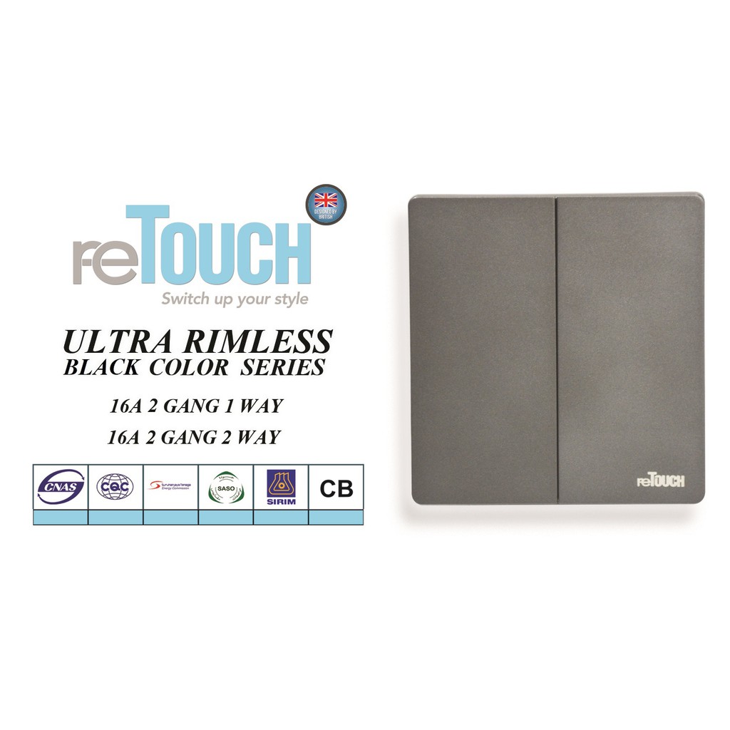 reTOUCH Ultra Rimless - Matte Grey Series Switches | Shopee Malaysia
