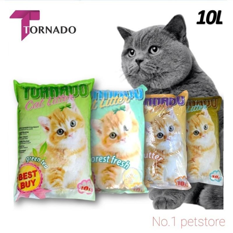 Tornado Cat Litter 10L Cat Litter / Pet Toilet / Pasir Kucing | Shopee Malaysia