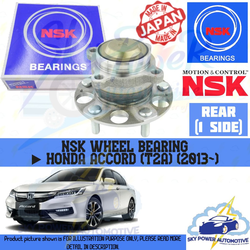 HONDA ACCORD (T2A) (2013~) NSK WHEEL BEARING (REAR) | Shopee Malaysia