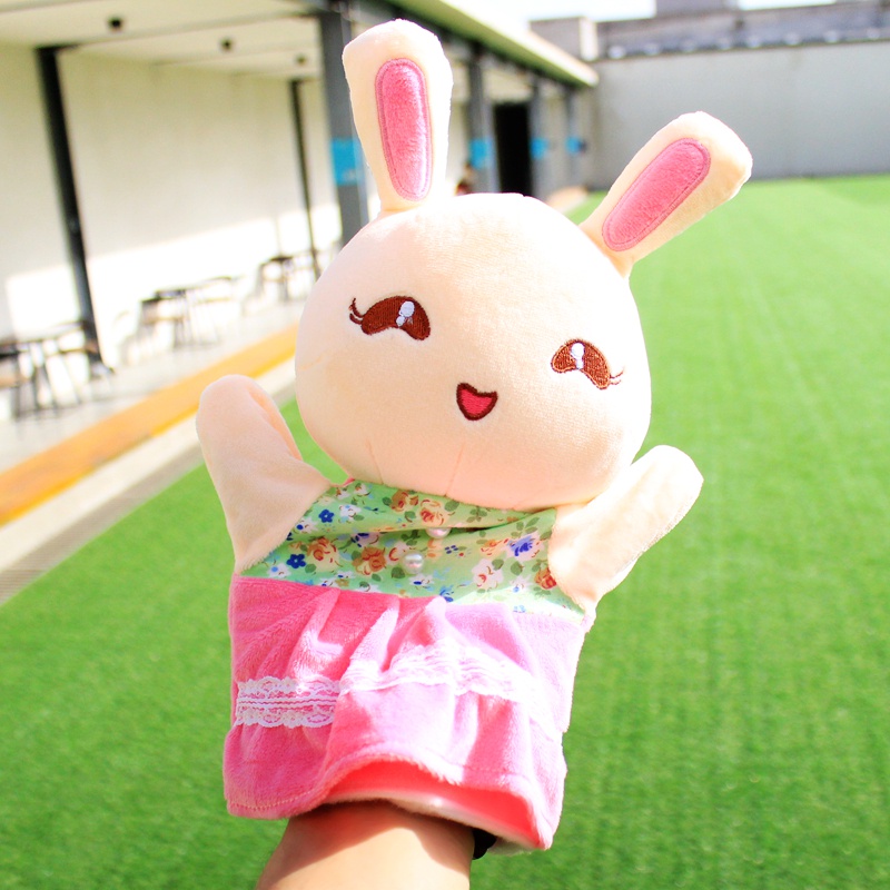 Cute Cartoon Hand Puppet Plush Soft Toy Parent-child Game Kindergarten ...