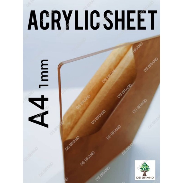 Acrylic A4 1mm Sheet Clear / Acrylic A4 Sheet / A4 Size | Shopee Malaysia