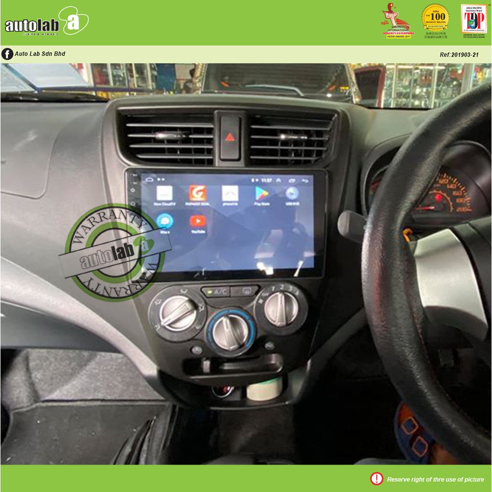 Android Player Casing 9" Perodua Axia 2014-2018 (with Socket Perodua 3H ...