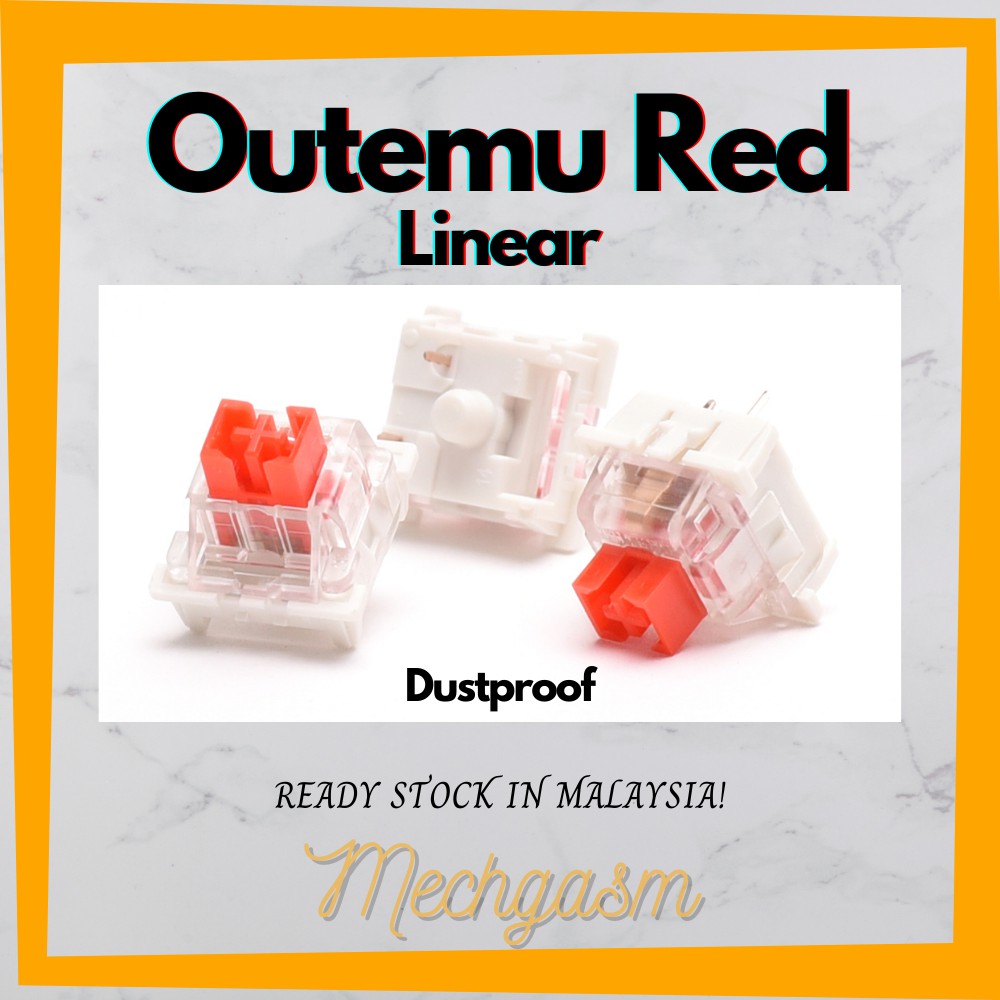 Outemu Red Linear Switch for Mechanical Keyboard Krytox by Mechgasm ...