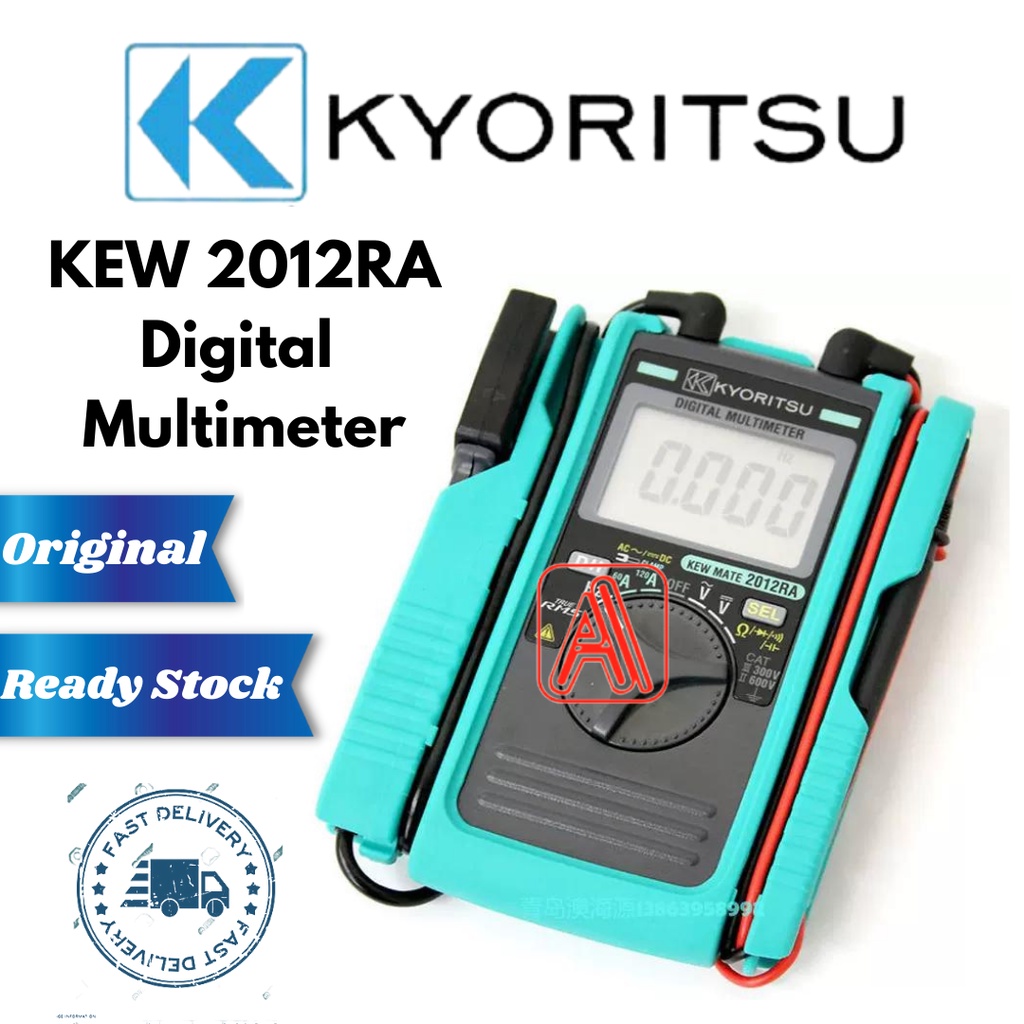 Kyoritsu KEW 2012RA Digital Multimeter with AC/DC Clamp Sensor ...