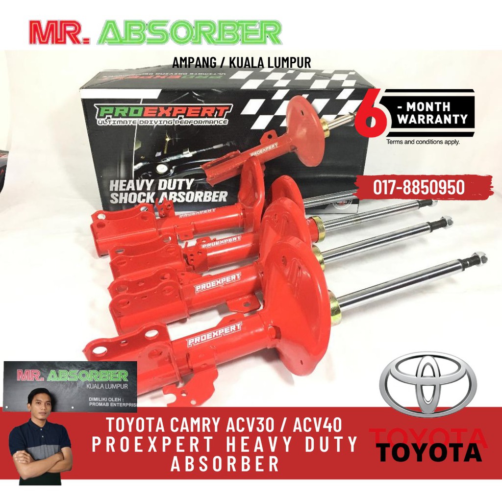 ABSORBER HEAVY DUTY PROEXPERT TOYOTA CAMRY ACV30 / ACV40 | Shopee Malaysia