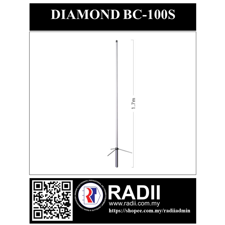 Diamond Fixed Station Antenna BC-100S | Shopee Malaysia