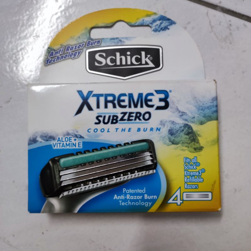 Original Schick Xtreme 3 subzero 3 blade 4pcs | Shopee Malaysia