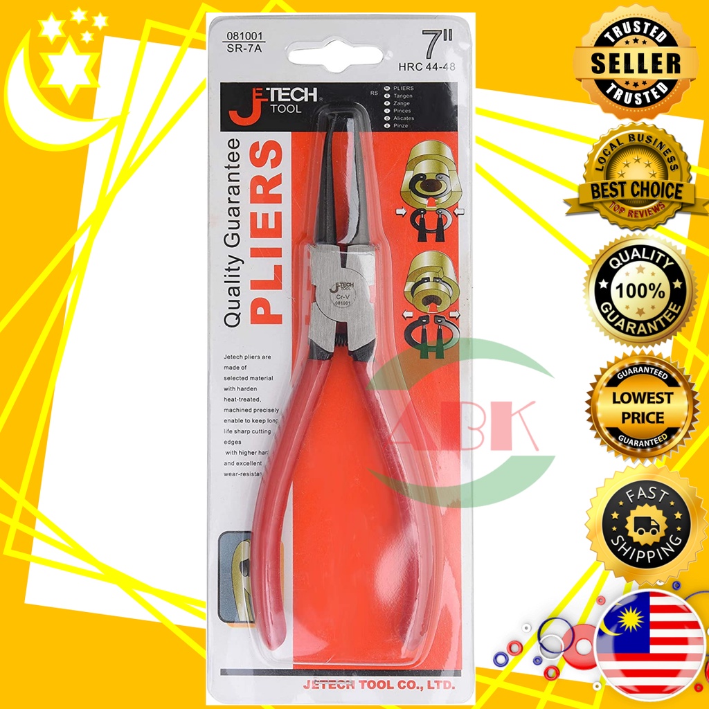 JETECH HEAVY DUTY 7" INTERNAL SNAP RING PLIERS (STRAIGHT) | Shopee Malaysia