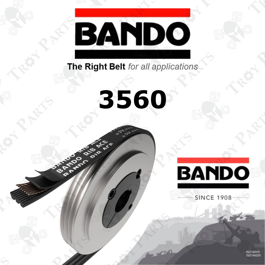 Original Bando RPF V Fan Belt 3560 for Air Cond / Alternator / Power ...