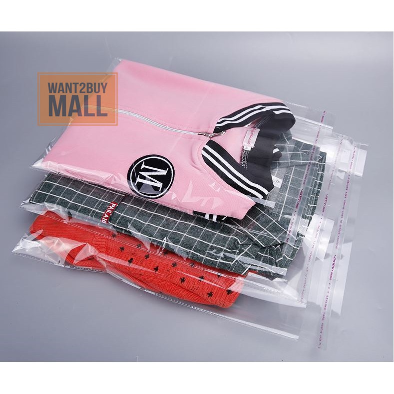 🇲🇾 🏆 100pcs Murah Transparent OPP Packaging Packing Clear Plastic Bag ...