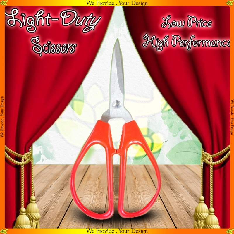 [GT1] - LIGHT DUTY RED HANDLE SCISSOR 9"/ Alat Berkebun - SCISSOR ...