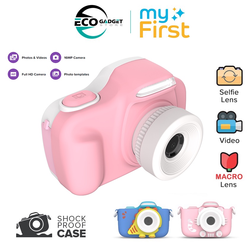 myFirst Camera 3 - 16MP Mini Camera For Kids with Selfie Lens with ...