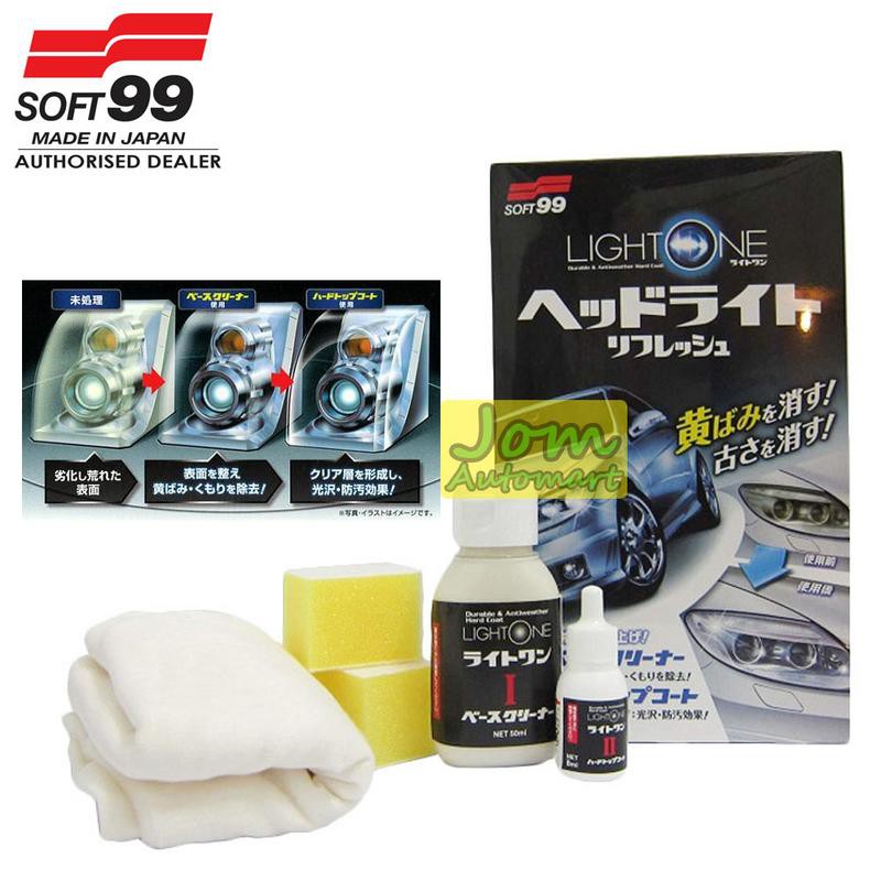 Soft 99 Light One - Headlamp Headlight Coating Cleaner Restorer | Shopee Malaysia