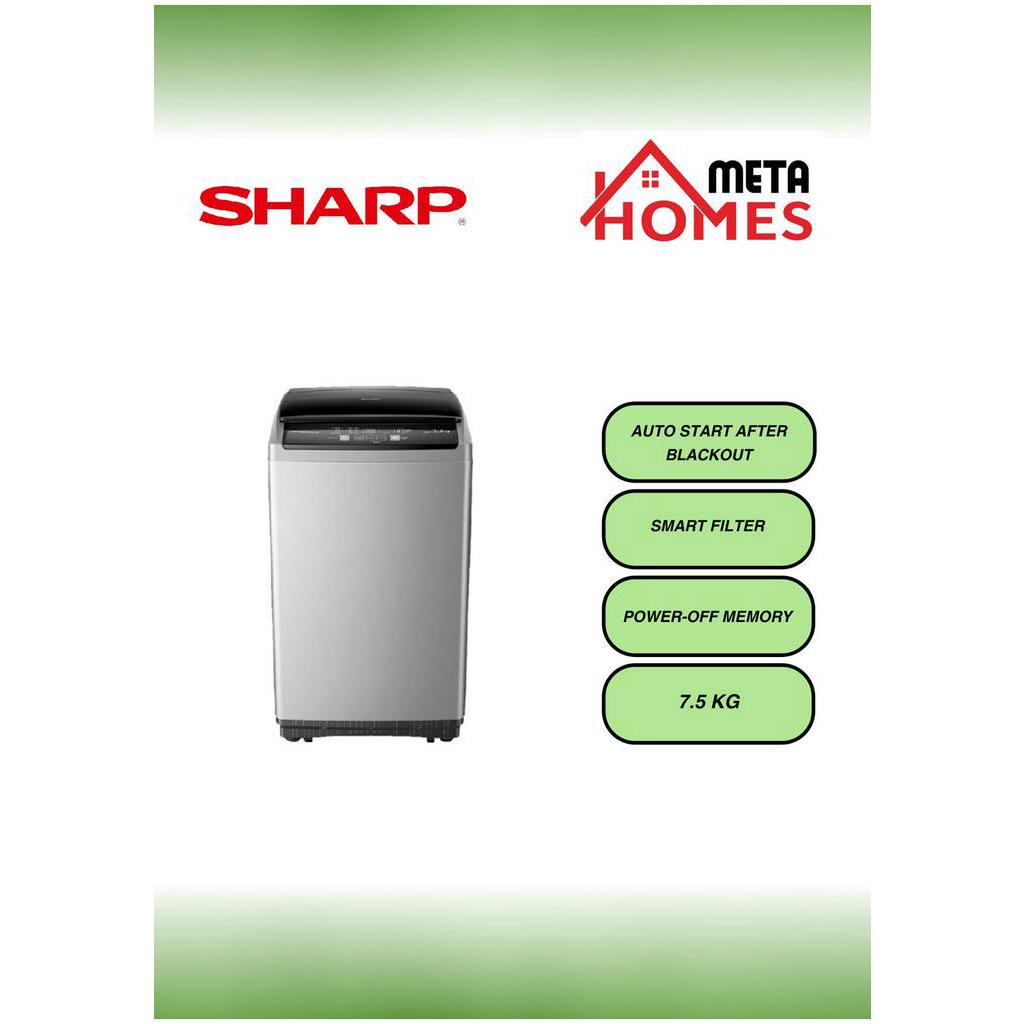 Sharp 7.5 kg Top Load Washing Machine ES721X | Shopee Malaysia