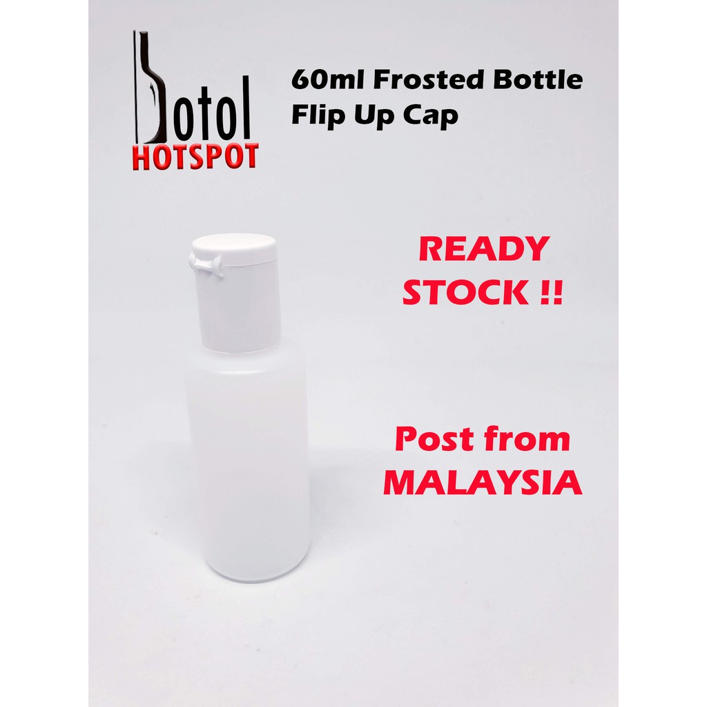 Botol Plastik HDPE Frosted Flip Cap 60ml | Shopee Malaysia