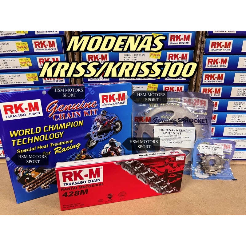 RKM SPOCKET MODENAS KRISS/KRISS100 ORIGINAL BUATAN MALAYSIA | Shopee ...
