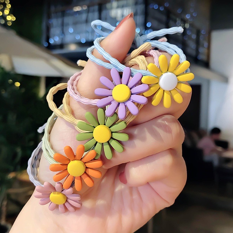 Daisy Elastic Hairties Women Hair Tie Band Pengikat Rambut Tali ...