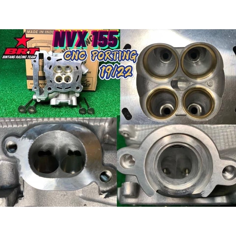 BRT head racing cnc porting Y15 /NVX & AEROX 155/ R15 VVA & Y16 & MT15 ...