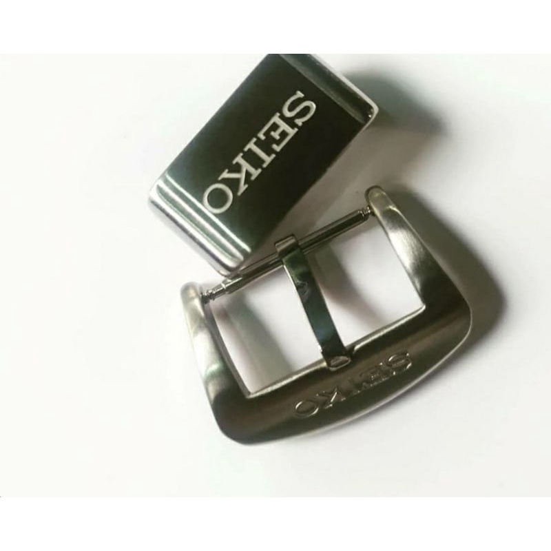 Ring plus buckle strap seiko stainless steel size buckle 20 mm | Shopee ...