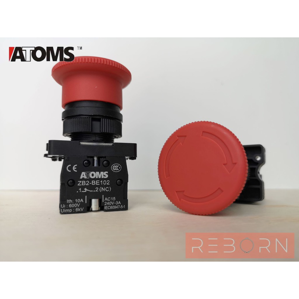 ATOMS XB2 Twist Release Emergency Stop Push Button [READY STOCK ...