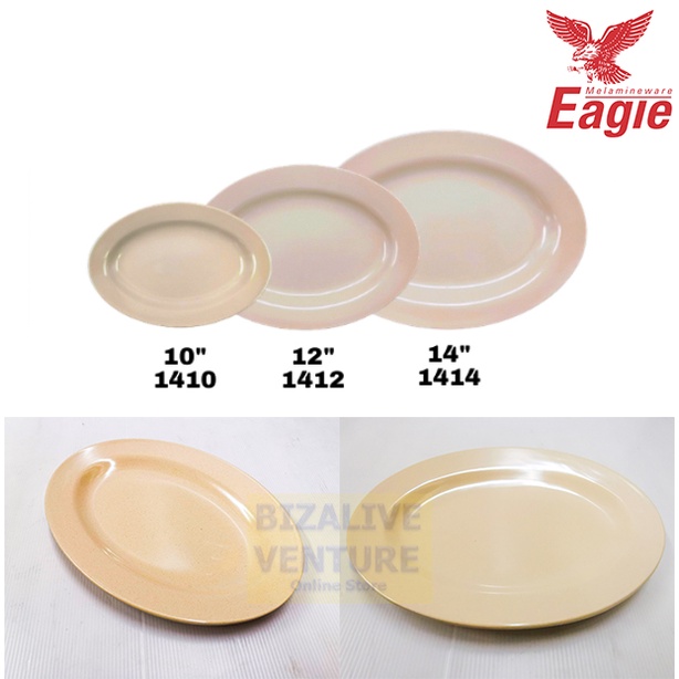 10" , 12" , 14" Melamine Plate | Oval Serving Plate | Fish Plate Cafe ...