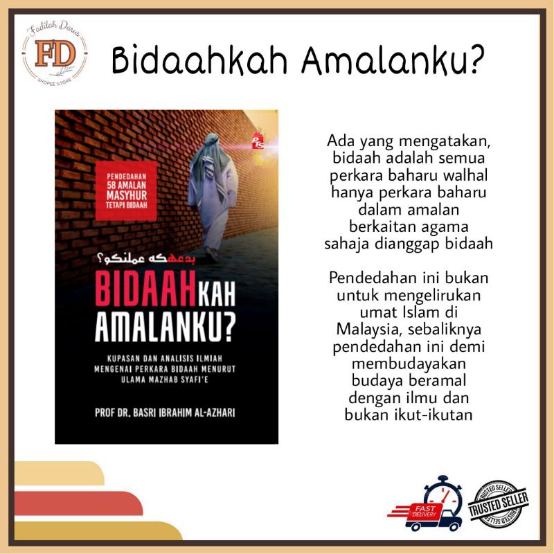 BUKU AKIDAH - Bidaahkah Amalanku? ( Prof Dr Basri Ibrahim Al-Azhari ...