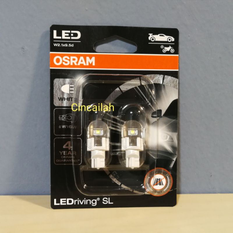 Osram T15 921 W16W LED 6000K Reverse Light Bulb *Made in Italy* | Shopee Malaysia