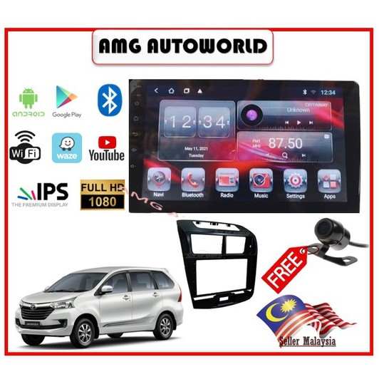 Toyota Avanza 2012-2015 9" Inch Android Player Radio WIFI GPS IPS 2.5D ...